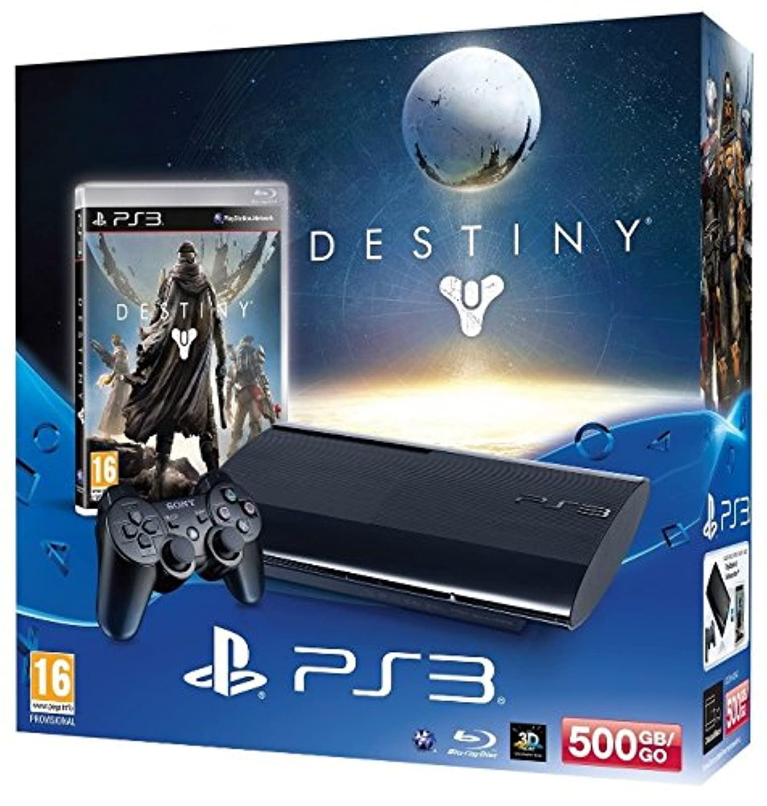 Consola de juegos Sony PS3 500 GB + DualShock 3 + Destiny | Walmart en línea