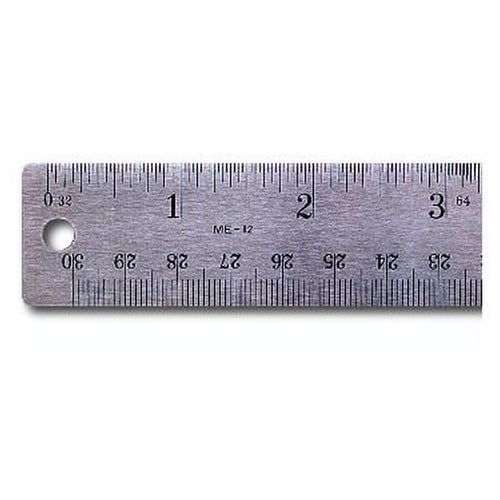 PACIFIC ARC ME18 STAINLESS STEEL CORKBACK RULER INCH / METRIC 18 INCH ...