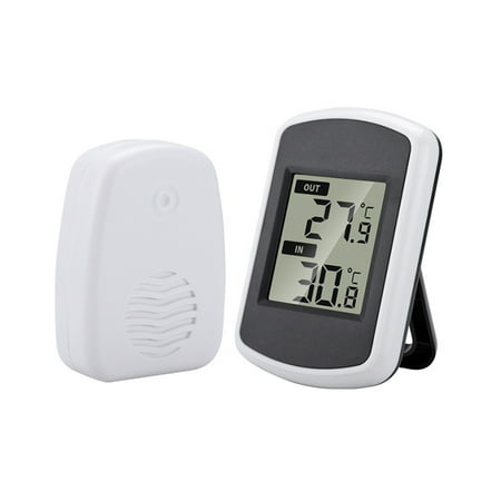 NUNADERNU Lcd Wireless Indoor Outdoor Thermometer Temperature ...