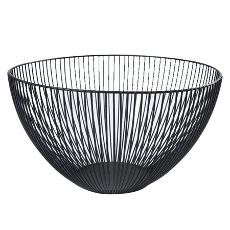 Shapeiony Fruit Dish Basket Round Wire Fruit Vegetable Bread Bowl Candy ...