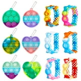 Paw Patrol Push Pop It Sensory Fidget Toy Anxiety Relief Keychain Pink ...