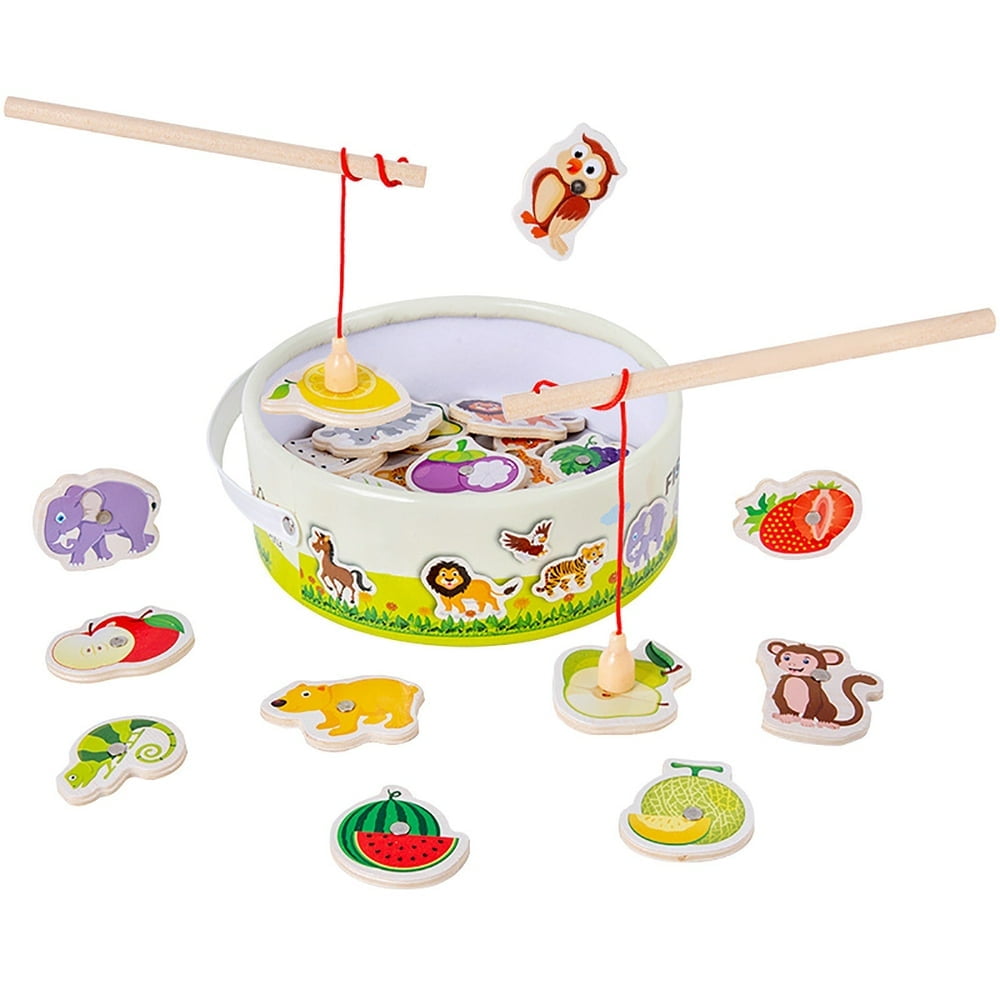 Click here for Generic Toys Baby Toys Wooden Barrel Fishing Toys... prices