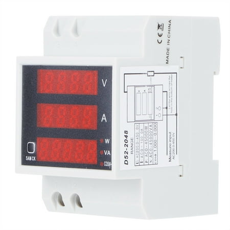 Power Factor Meter, Easy To Install Digital Meter Display, Voltmeter ...