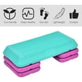 Costway Fitness Aerobic Step 29'' Club Cardio Adjust Exercise Stepper w ...