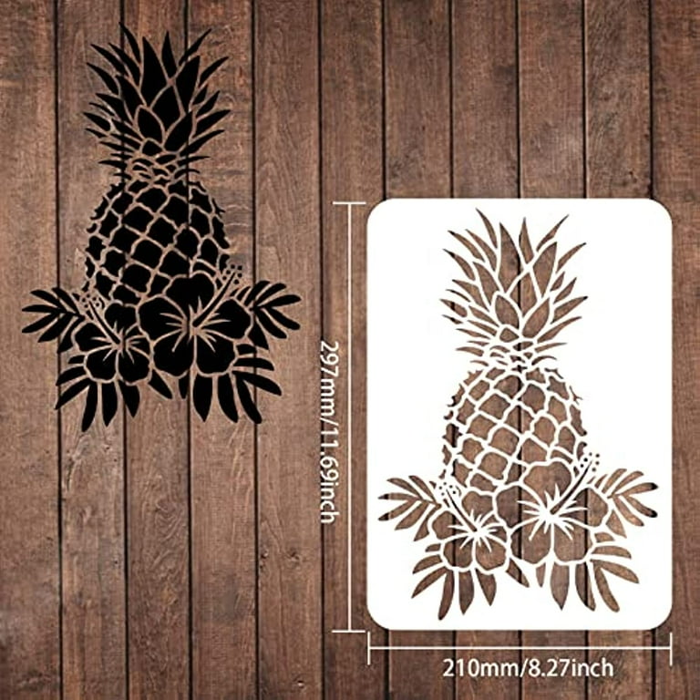 Easy Pineapple Stencil
