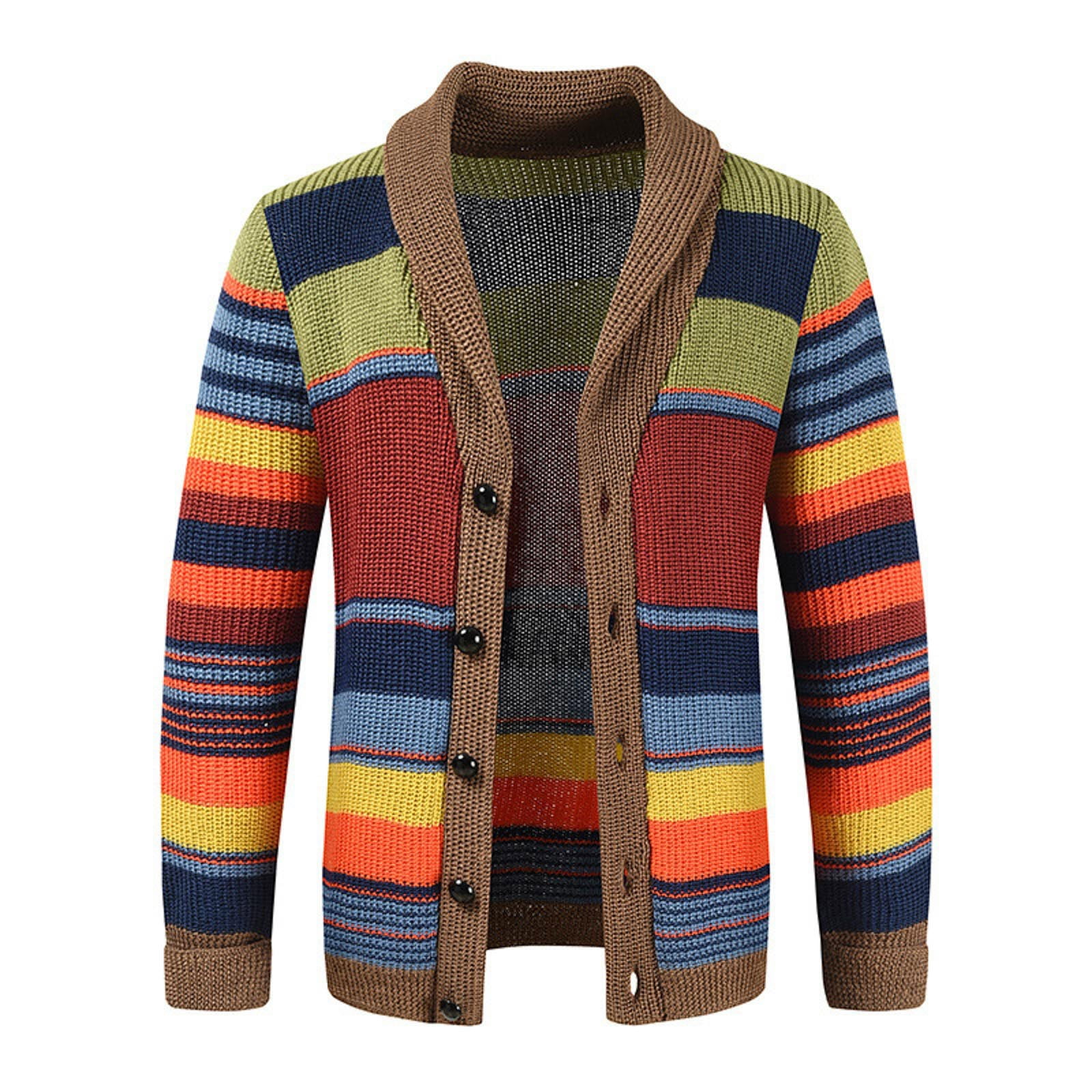Click here for Zhangmingg Mens Sweater Coat Knitted Cardigan For... prices