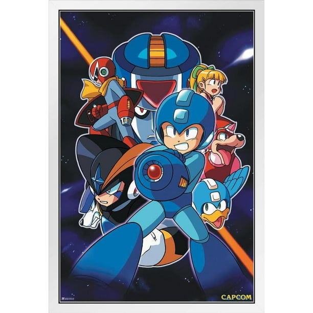 Mega Man Space Background Video Game Video Gamer Classic Retro Vintage ...