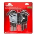 Husky 26-Piece Alloy Steel Hex Key Set with SAE & Metric Long-Arm Allen ...