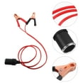 Melantax 1m Car Battery Terminal Clip Clip-On Cigarette Lighter Socket ...