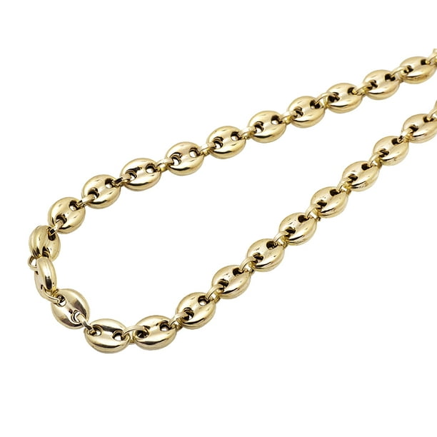 Jewelry Unlimited - 10K Yellow Gold 7MM Wide Puffed Gucci Mariner Link ...
