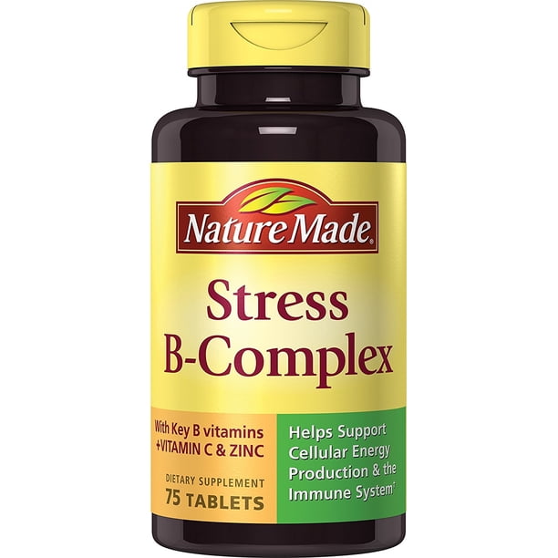 Nature Made Stress B Complex with Zinc Tablets, 75 Count - Walmart.com