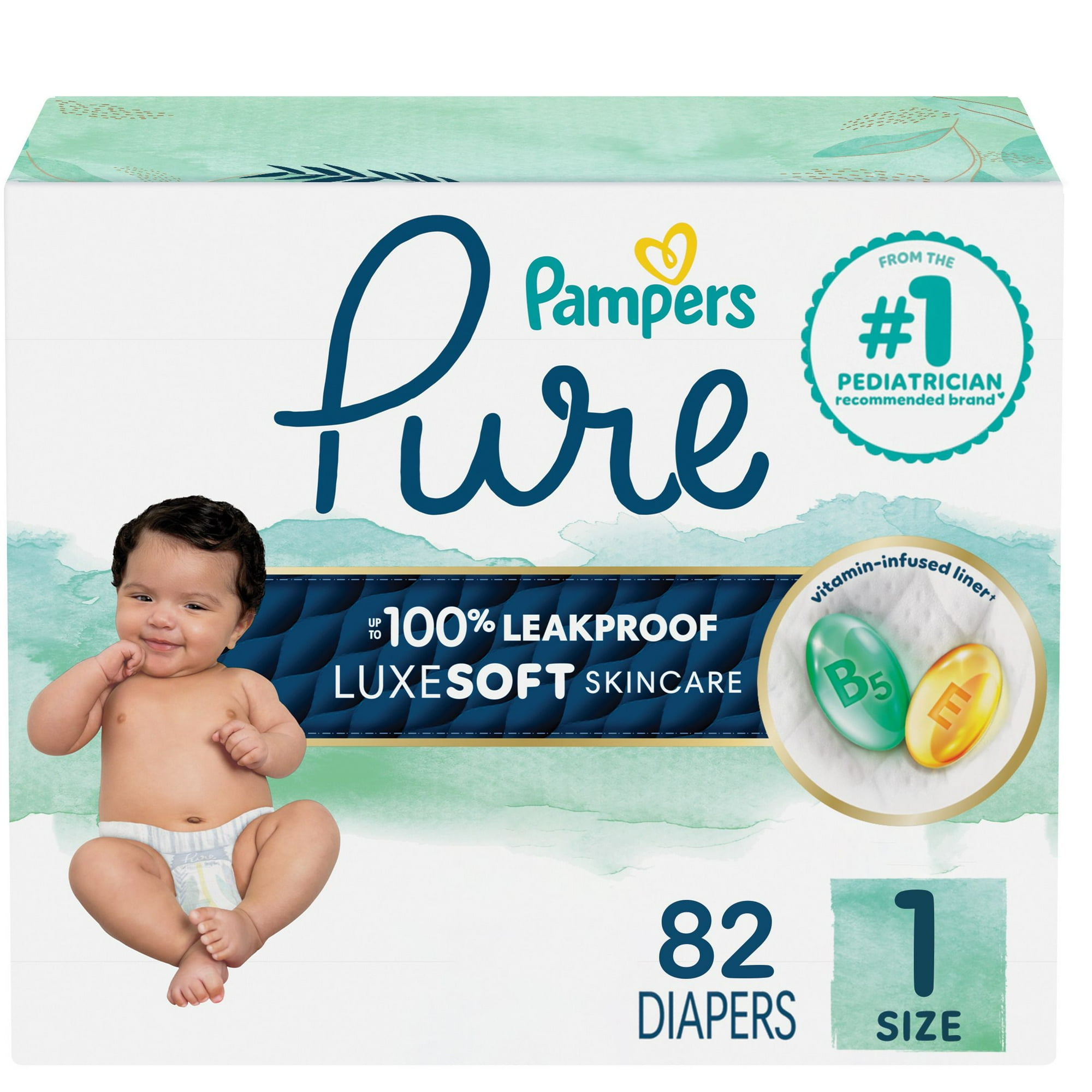 Click here for Pampers Pure Baby Diapers  Size 1 (8-14 Lbs)  82... prices