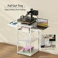 Crafit 3 Tier Foldable Heat Press Table with Storage, Adjustable Tray ...