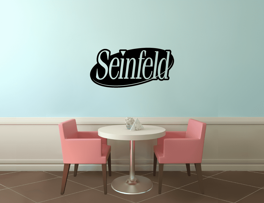 Seinfeld Logo Lettering Font TV Show Series Sitcom Quote Wall Stickers ...