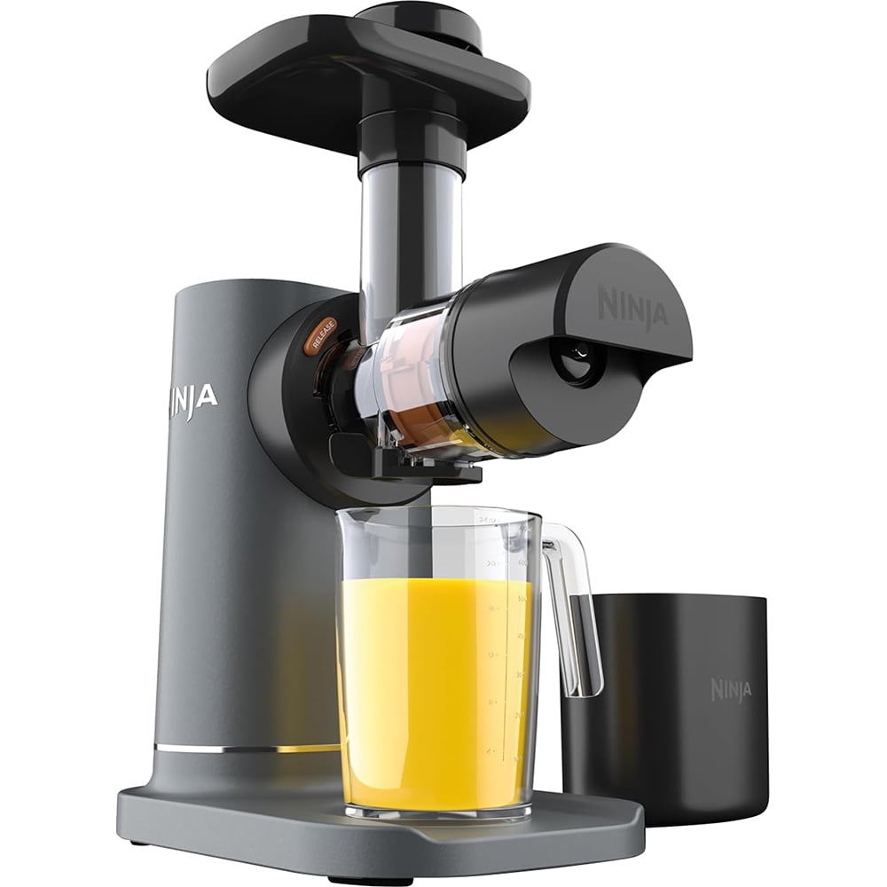 Ninja NeverClog Cold Press Juicer 2nd Generation, 150W Motor, 24 oz Jug ...