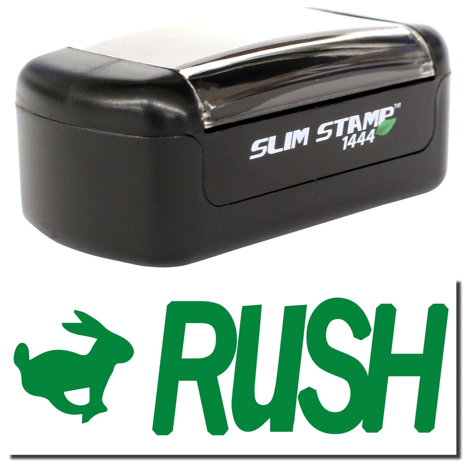 Slim Pre-Inked Rush with Rabbit Stamp, Slim 1444, Ultra Slim Design ...
