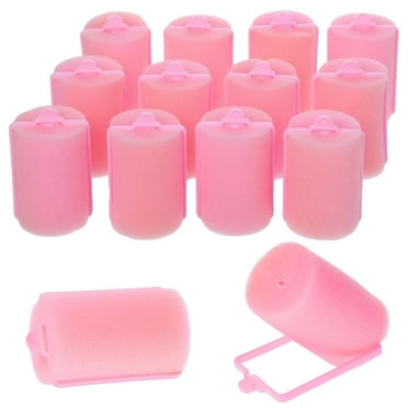 18pc SET of Soft Pink Sponge Hair Rollers | 40mm Large Size Foam ...
