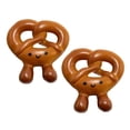 2Pcs Bag Pendant, Simulated Bread Shape Keychain Charm Solid Texture ...