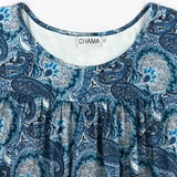 Chama Short Sleeve T Shirt for Women Plus Size Flowy Tunic Tops Casual ...