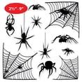 12 Pack Bulk Halloween Spider/Spider Web Silhouette Clings - Walmart.com