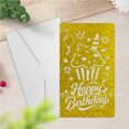9Pcs Happy Birthday Cards, Shining Gold Card Assortment for Boys and ...