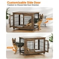 GIKPAL Double Door Pet Dog Cage, 32-Inch Size Crate with Padded, Indoor ...