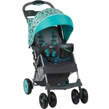 MonBebe Cube Compact Stroller with storage and visor, Blue Boho ...
