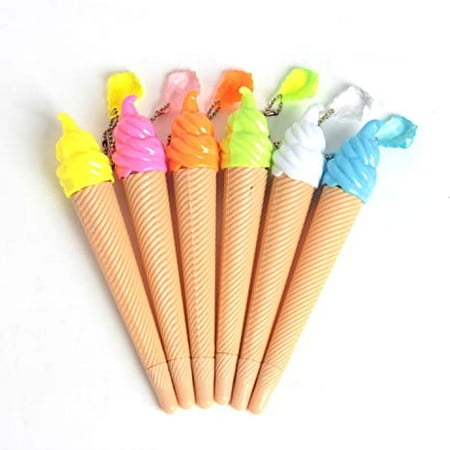 Ice Cream Pen 12 Packs,5 Inch Assorted Ice Cream Cone Writing Pens for ...