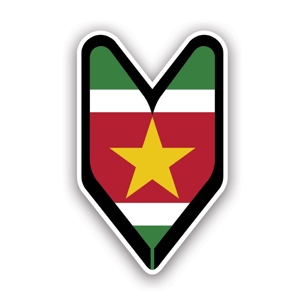 Surinamese Driver Badge Sticker Decal - Self Adhesive Vinyl ...