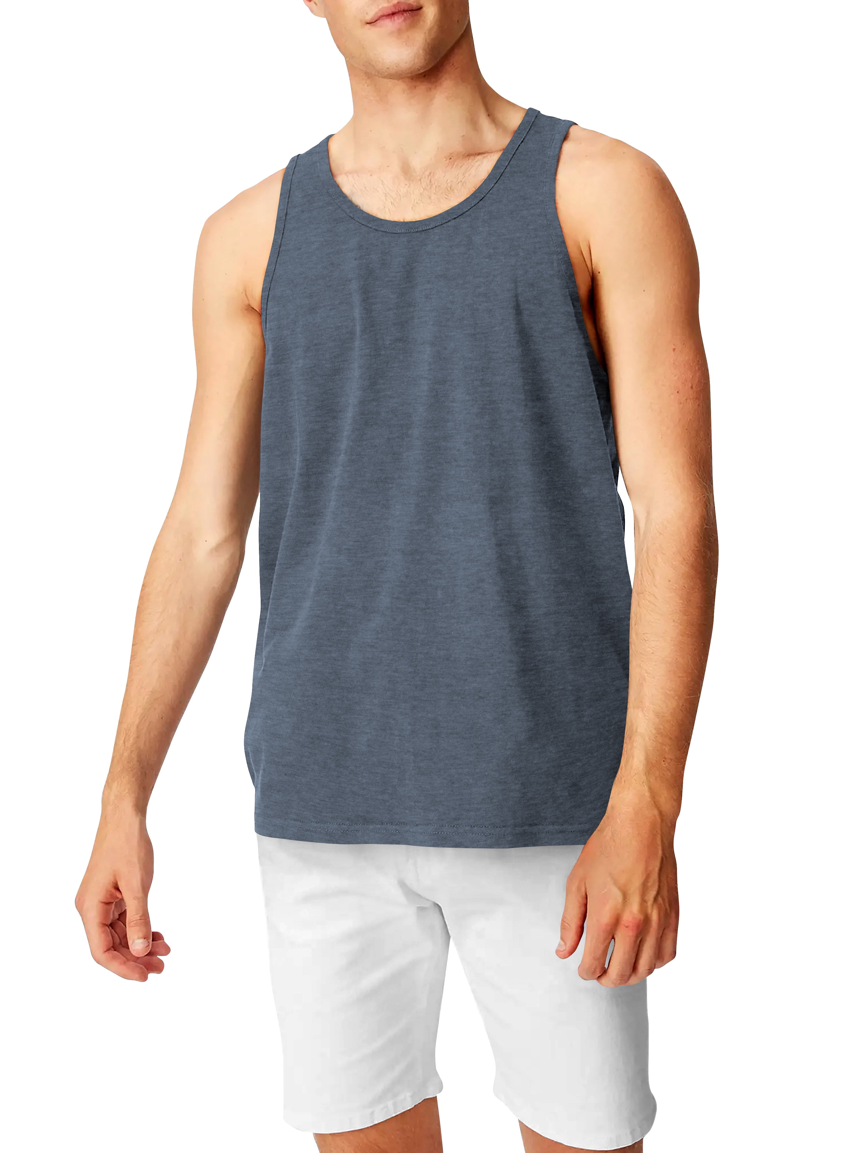 Ma Croix Mens Blended Cotton Lightweight Tank Top Shirt - Walmart.com