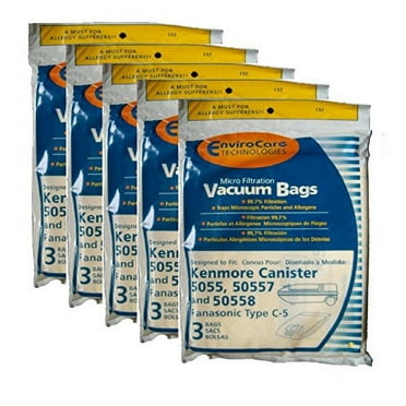 Kenmore Canister Type C Sears 18 Vacuum Bags & 2 CF1 filters - Walmart.com
