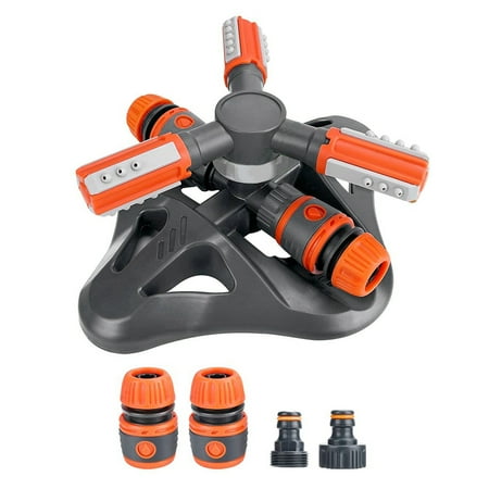Coiry 360 Degree Rotating Garden Sprinkler Automatic Plastic Triangle ...
