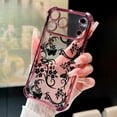 Elegant Floral Vines Pattern Four Corner Anti-Fall Phone Case ...