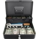 Barska 12 inch Standard Register Style Cash Box with Key Lock - Walmart.com
