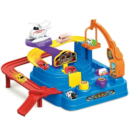 Racing Rail Car Break Through Big Adventure Game Model Racing Track Diy ...