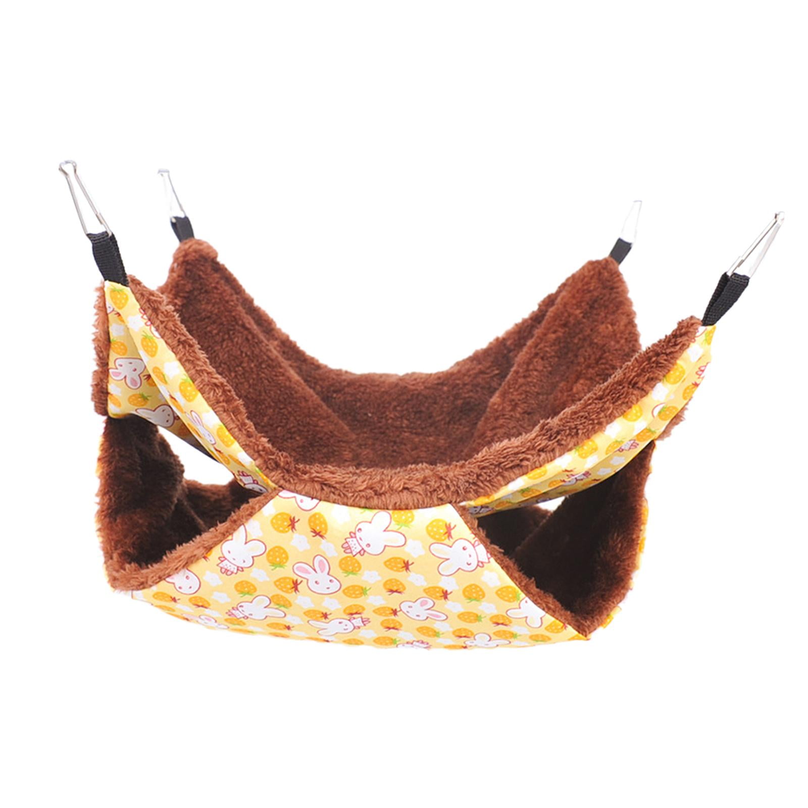 Double Layer Small Animals Hanging Hammock Nest, Warm Cage Pet Swinging ...