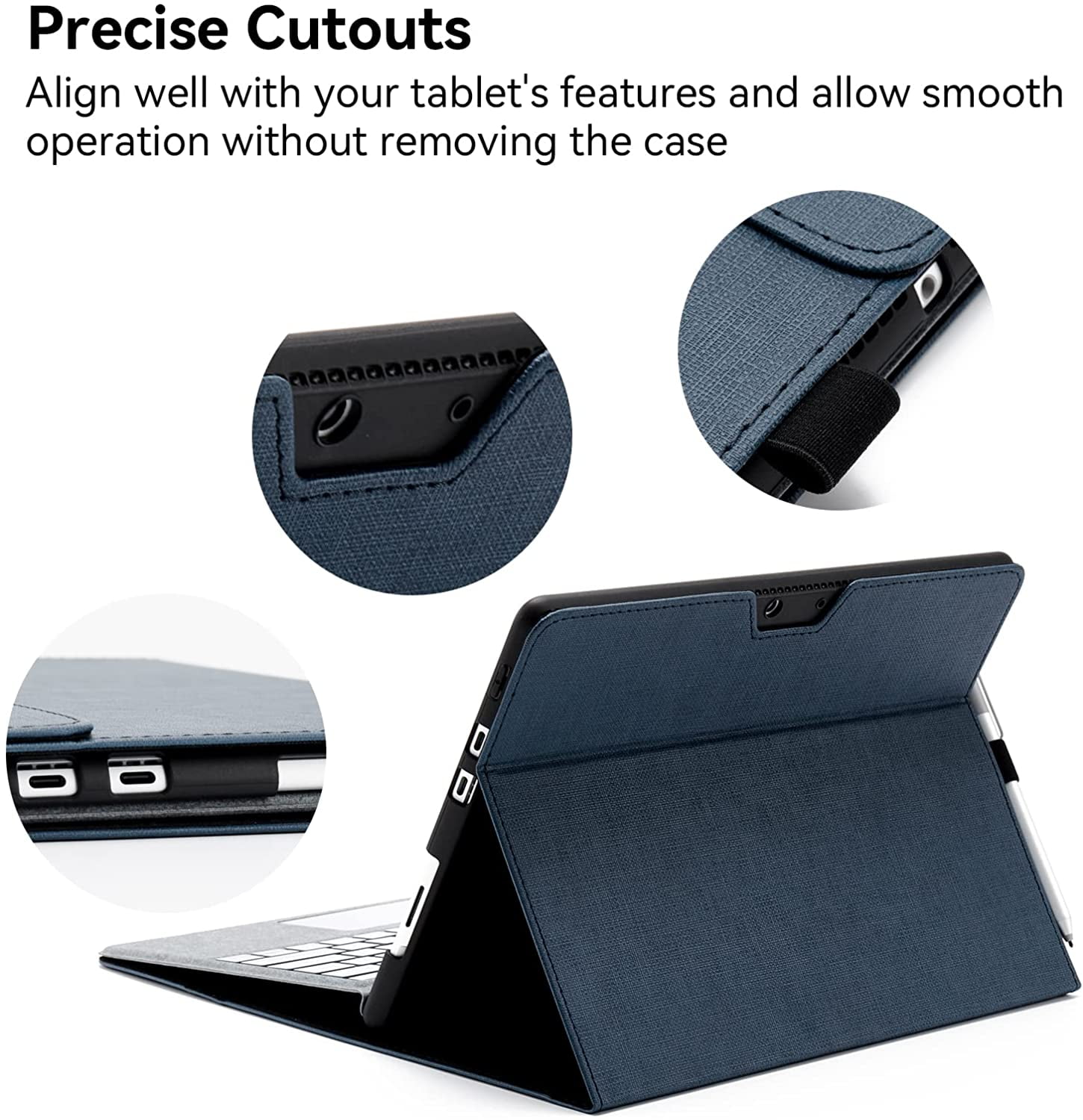 Buy Omnpak Microsoft Surface Pro 8 Case,Multi-Angle Slim Protective ...