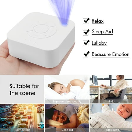 9 Sounds Spa Relax Machine Noise Baby Adult LED Timing Sleep Aid ...