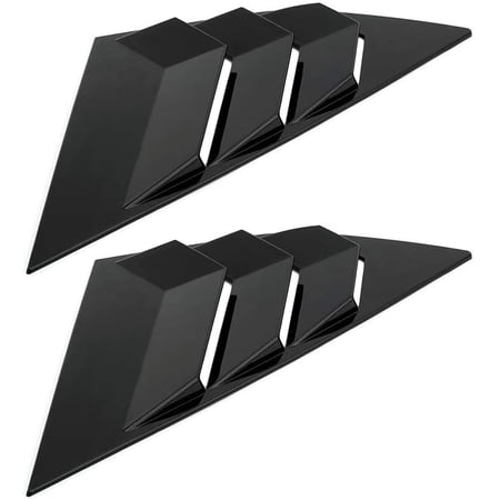 Plannu Rear Window Louvers, Car Rear Window Blinds Side Tuyere Louvers ...