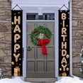 Birthday Decor Banner 12x71 Inches, Happy Birthday Door Hanging Sign ...