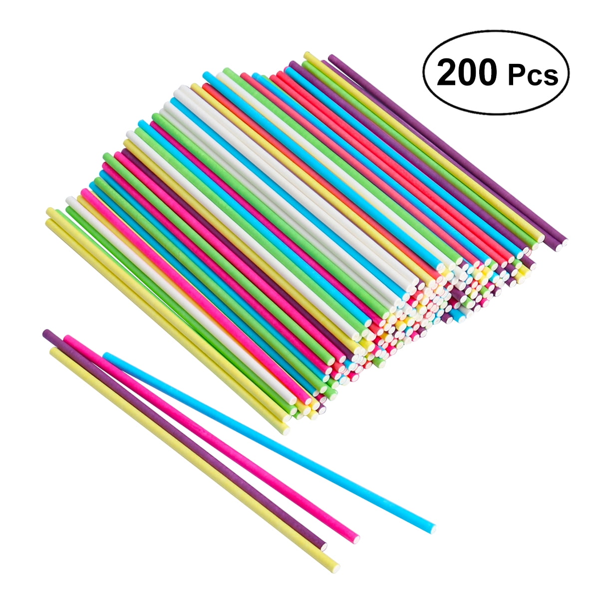 Click here for Etereauty 200pcs Colorful Paper Lollipop Sticks Ca... prices