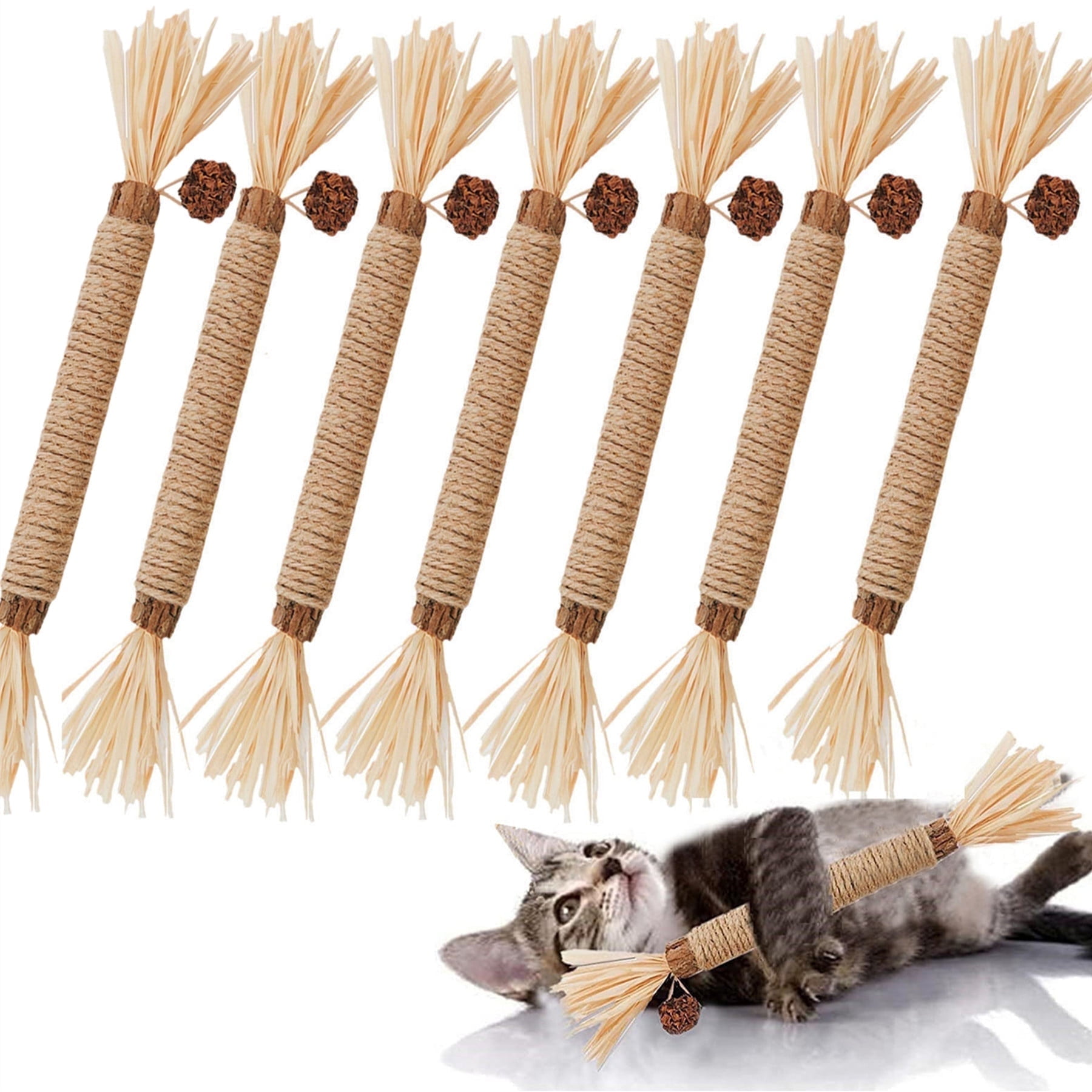 Click here for Grembeb Cats Cat Silvervine Toys 7pcs Catnip Treat... prices