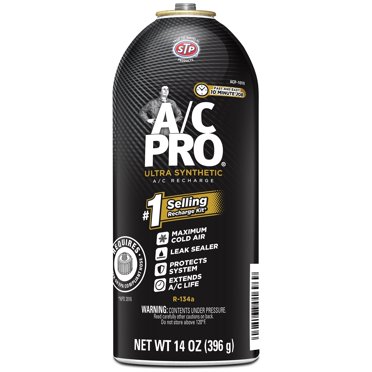 A/C Pro ACP-100 Ultra Synthetic R-134a Car Refrigerant Recharge Kit ...
