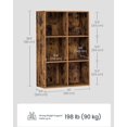 Bookshelf, Storage Shelf with Open Compartments, Bookcase Organizer ...