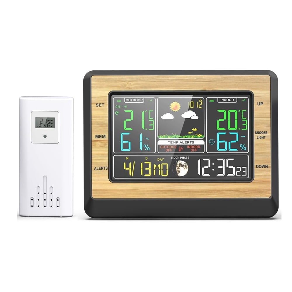 Click here for Mistaha Colorful Large Screen Weather Station With... prices