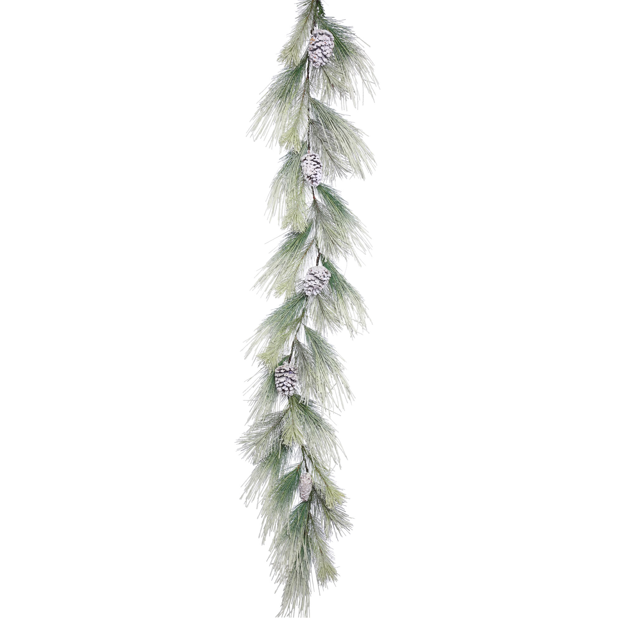 Vickerman 6' Frosted Norway Pine Artificial Christmas Garland, Unlit ...