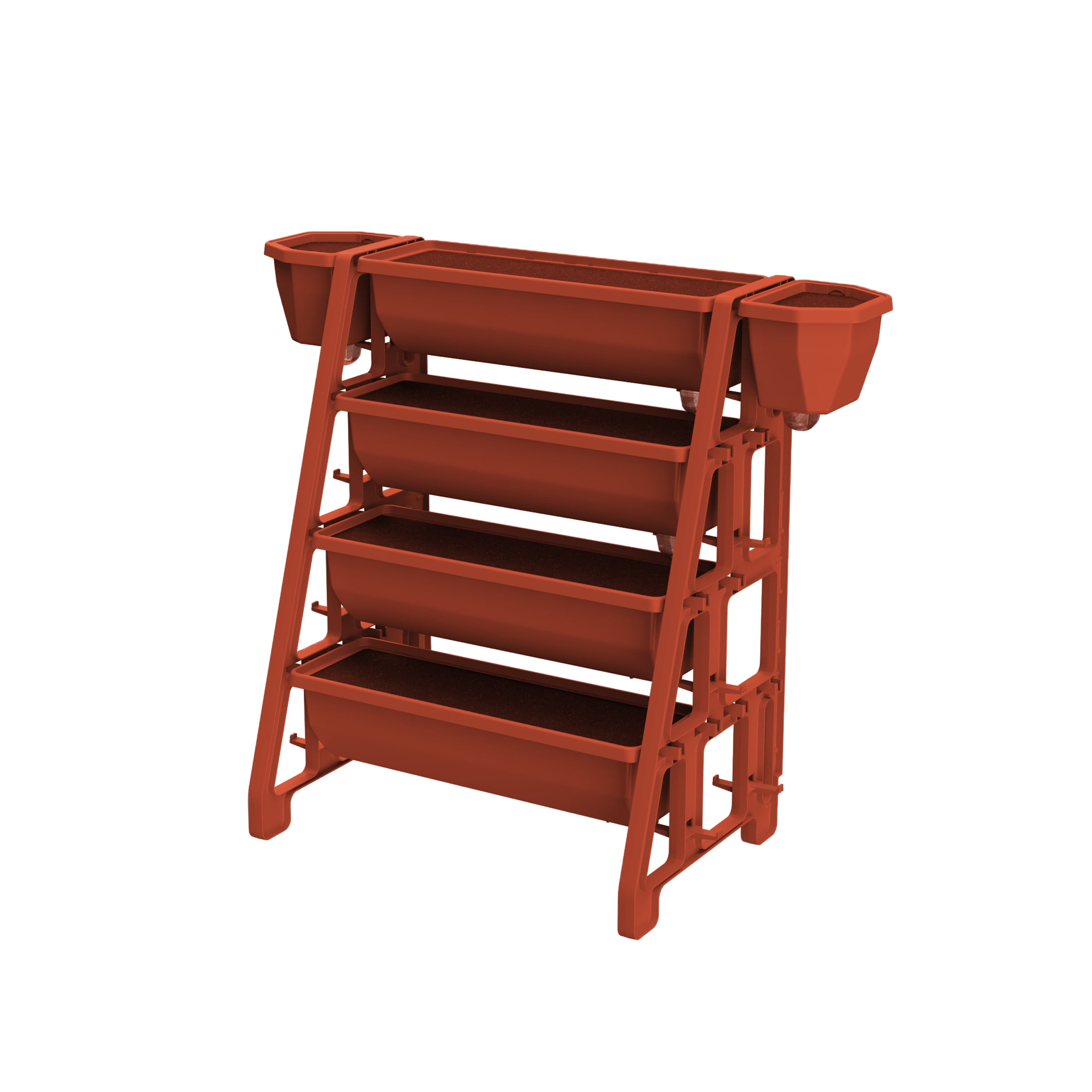 Mind Reader Vertical 4 Tier Garden Planter, Raised Stacking Garden ...