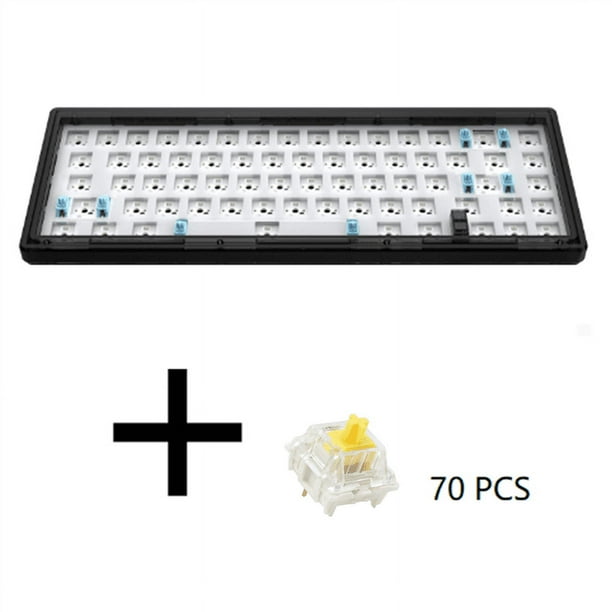 GAS67 Customized Mechanical Keyboard Kit with Yellow Axis DIY Kit Hot ...