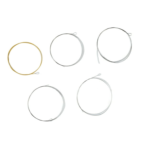 5 Banjo String Kit, Banjo String Set Lightweight Full Resonance Bright ...