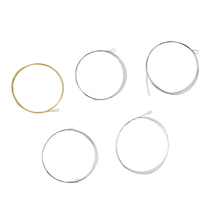 5 Banjo String Kit, Banjo String Set Lightweight Full Resonance Bright ...